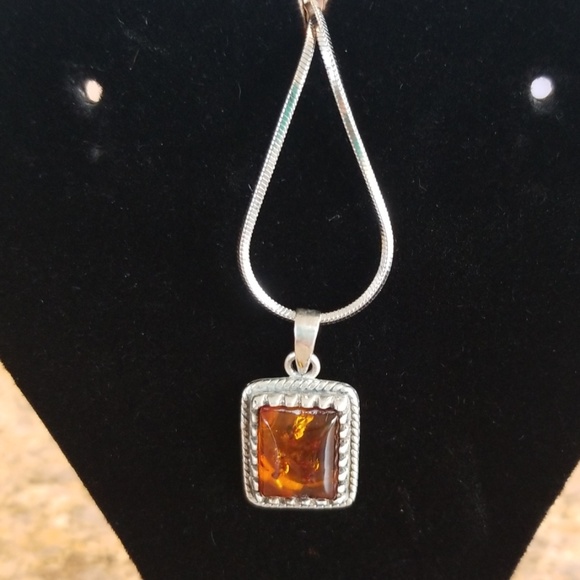 Jewelry | Ss Amber Necklace | Poshmark